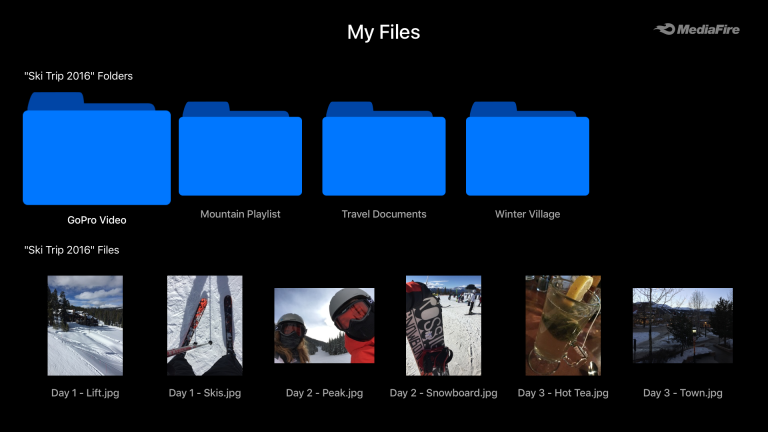 MediaFire for Apple TV - My Files - MediaFire Blog